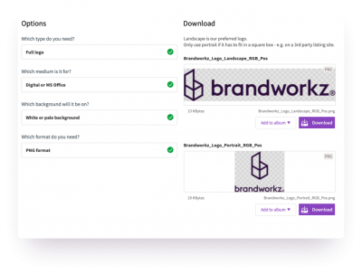 Logo Finder | Brandworkz Brand Management Software