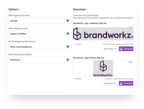 Logo Finder | Brandworkz Brand Management Software